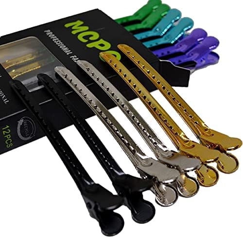 12 count Hair Clips, Duckbill Clips for Styling, Sectioning and Curling ...