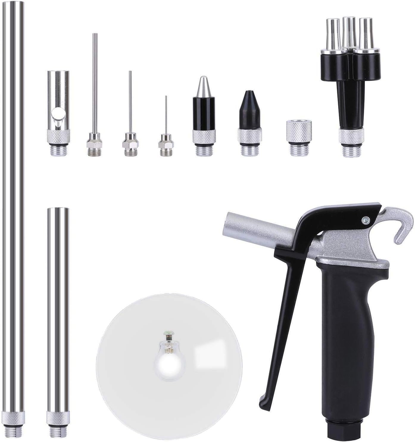 12 count High Air Blow Kit with Safe Quiet Xtreme Nozzles Rubber Tip 6/ ...