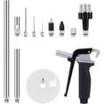 12 count High Air Blow Kit with Safe Quiet Xtreme Nozzles Rubber Tip 6/ ...