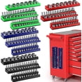 12 count Socket Organizer Set Compatible with and Metric Holders 1/4'', 3/8'', 1/2'' Drive ...