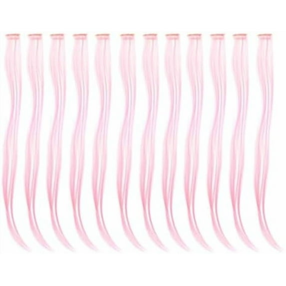 12 count Straight One Color Party Highlights Clip in Hair Extensions ...