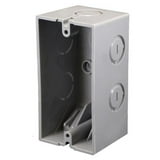 12 cu. in. Work Rectangle Thermoplastic 1 Gang Utility Handy Box, Gray ...