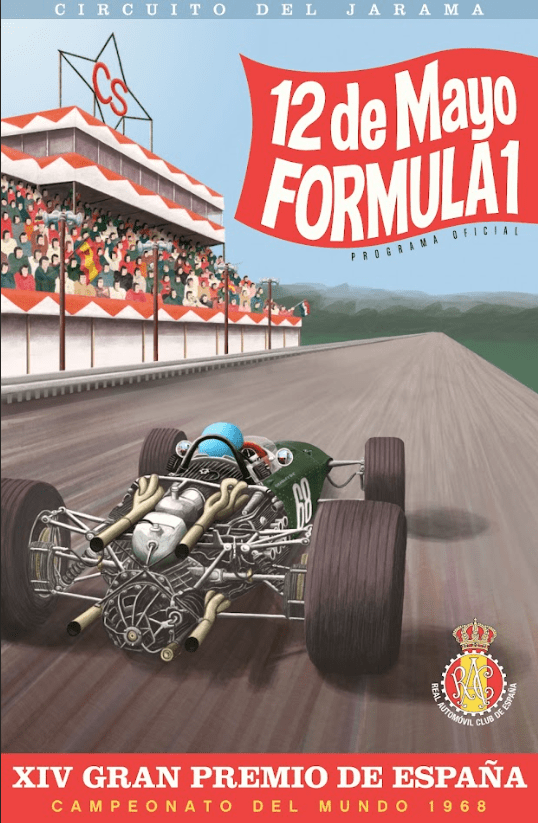 12 de Mayo Formula 1 Car Racing Poster - Iconic Grand Prix Event ...