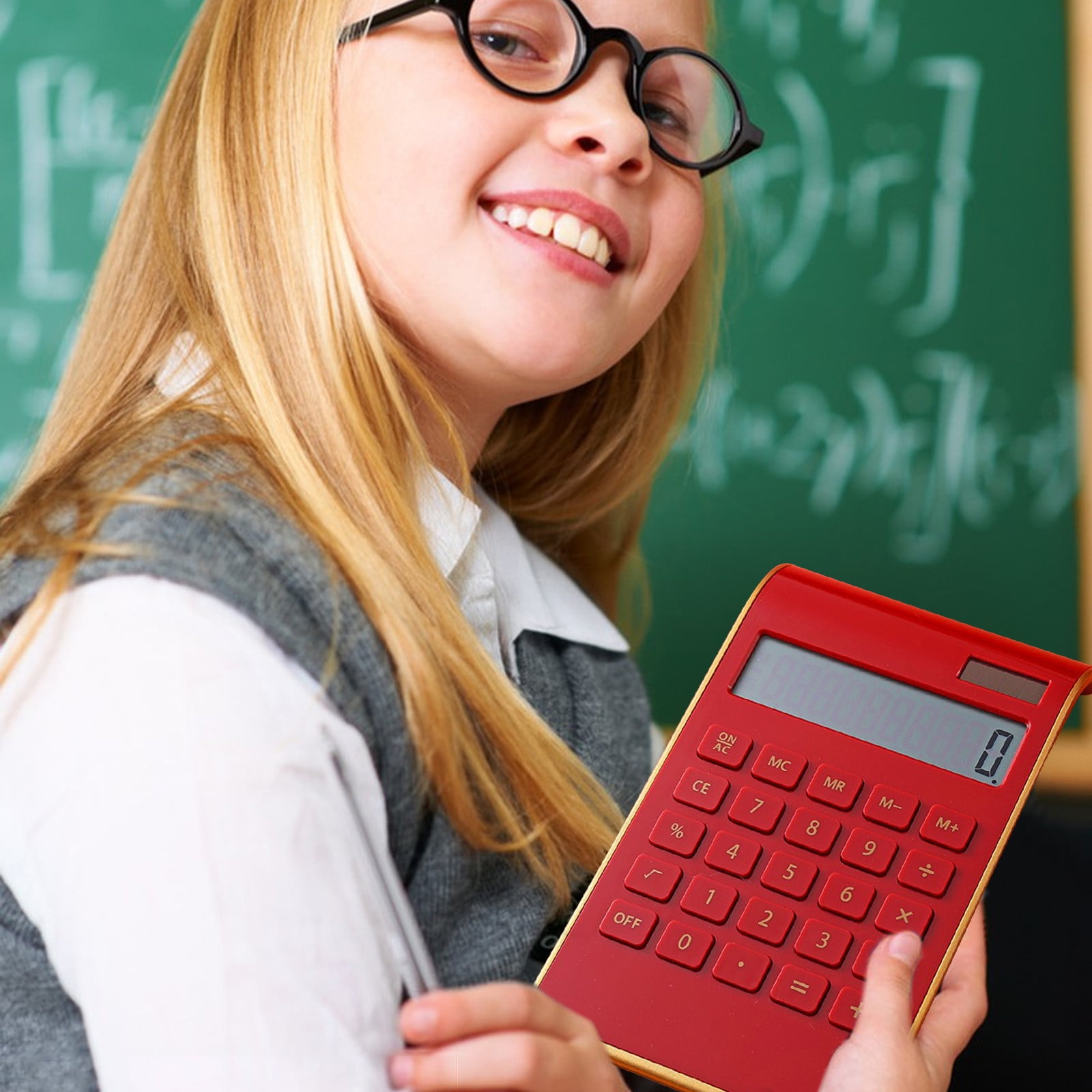 12 - digit Battery - powered Portable Calculator. With Large Buttons ...