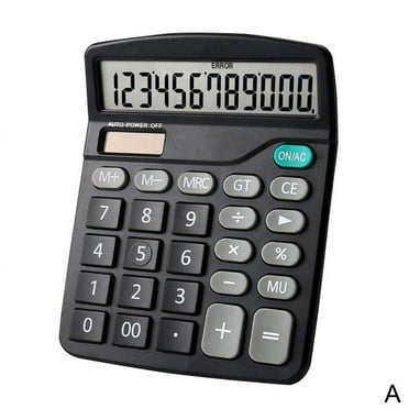 Desktop Calculator, BESTWYA 10-Digit Dual Power Handheld Desktop ...
