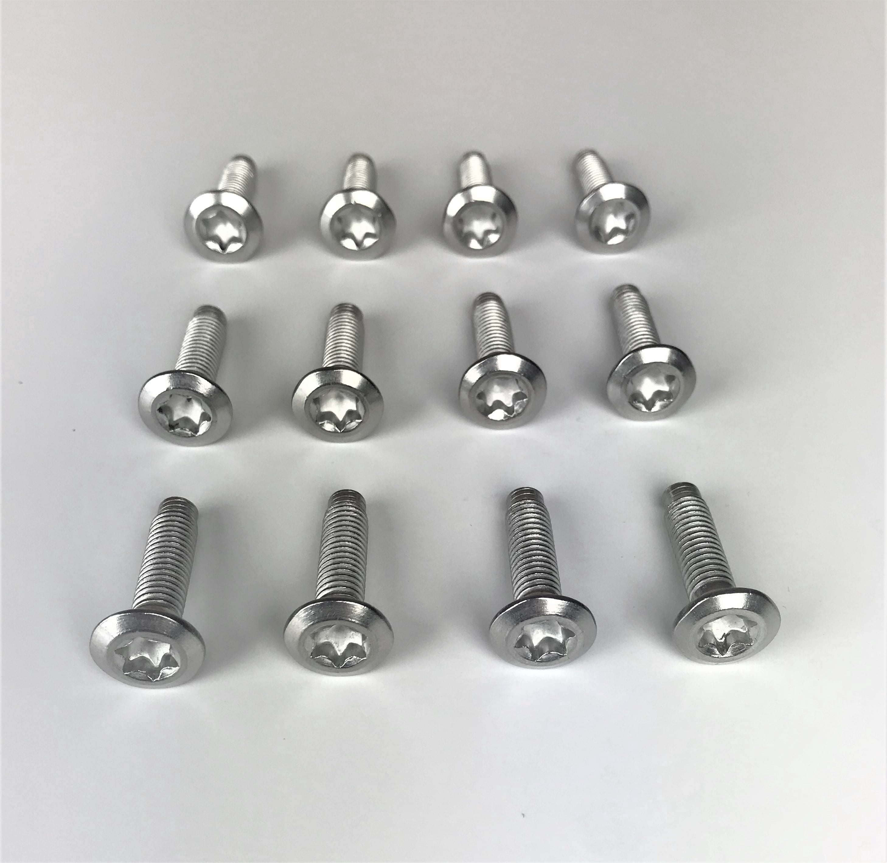 12 ea Stainless Steel 2007 2018 Jeep Wrangler JK Door / Hood Hinge Torx ...