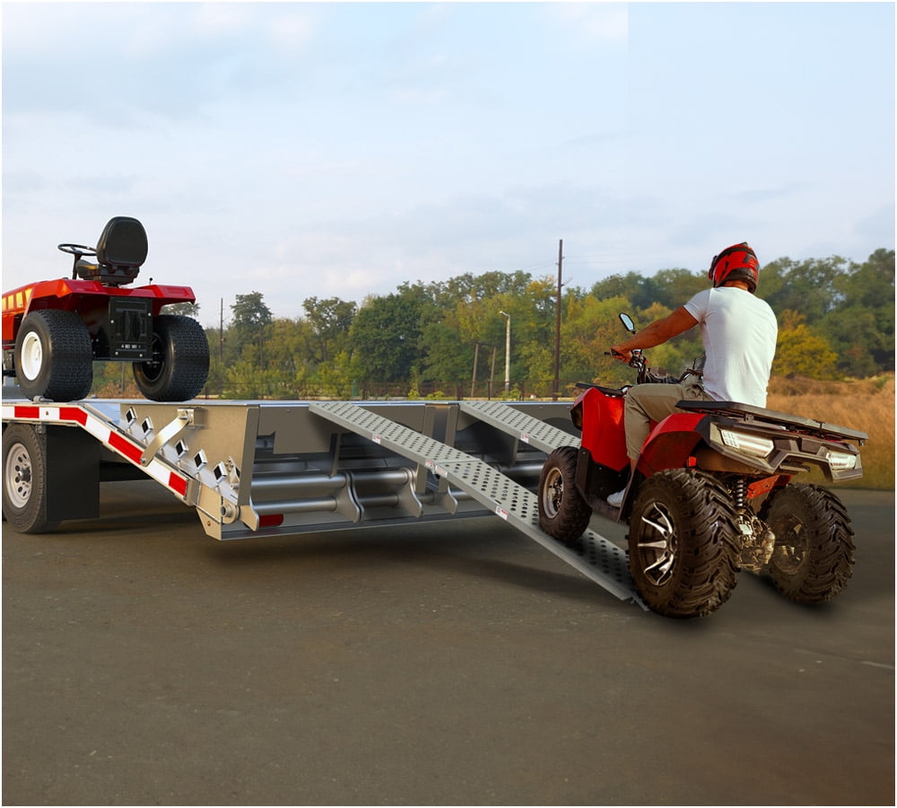 12 ft Arched Folding ATV Ramps for Truck, UTV, Motorcycle - Set of 2 ...