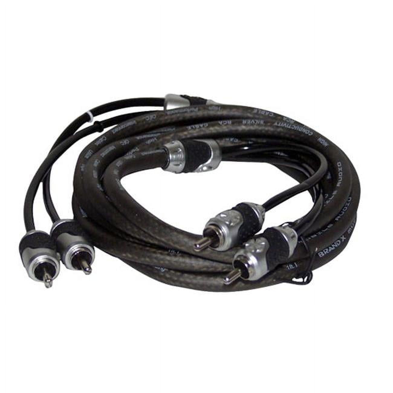 12 ft. Foot Hi-End Black-Silver Stereo RCA Cable - Walmart.com
