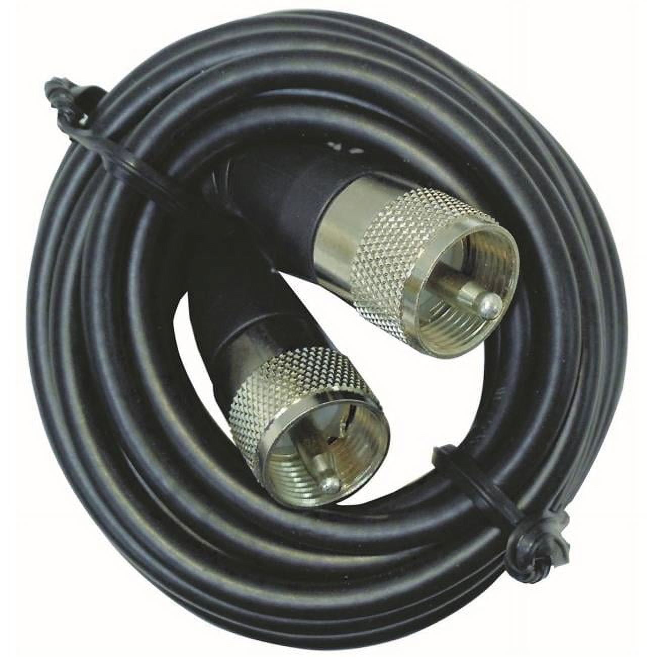 12 ft. RG48AU Single Lead Coax Cable with 2 Molded PL259 Connectors ...