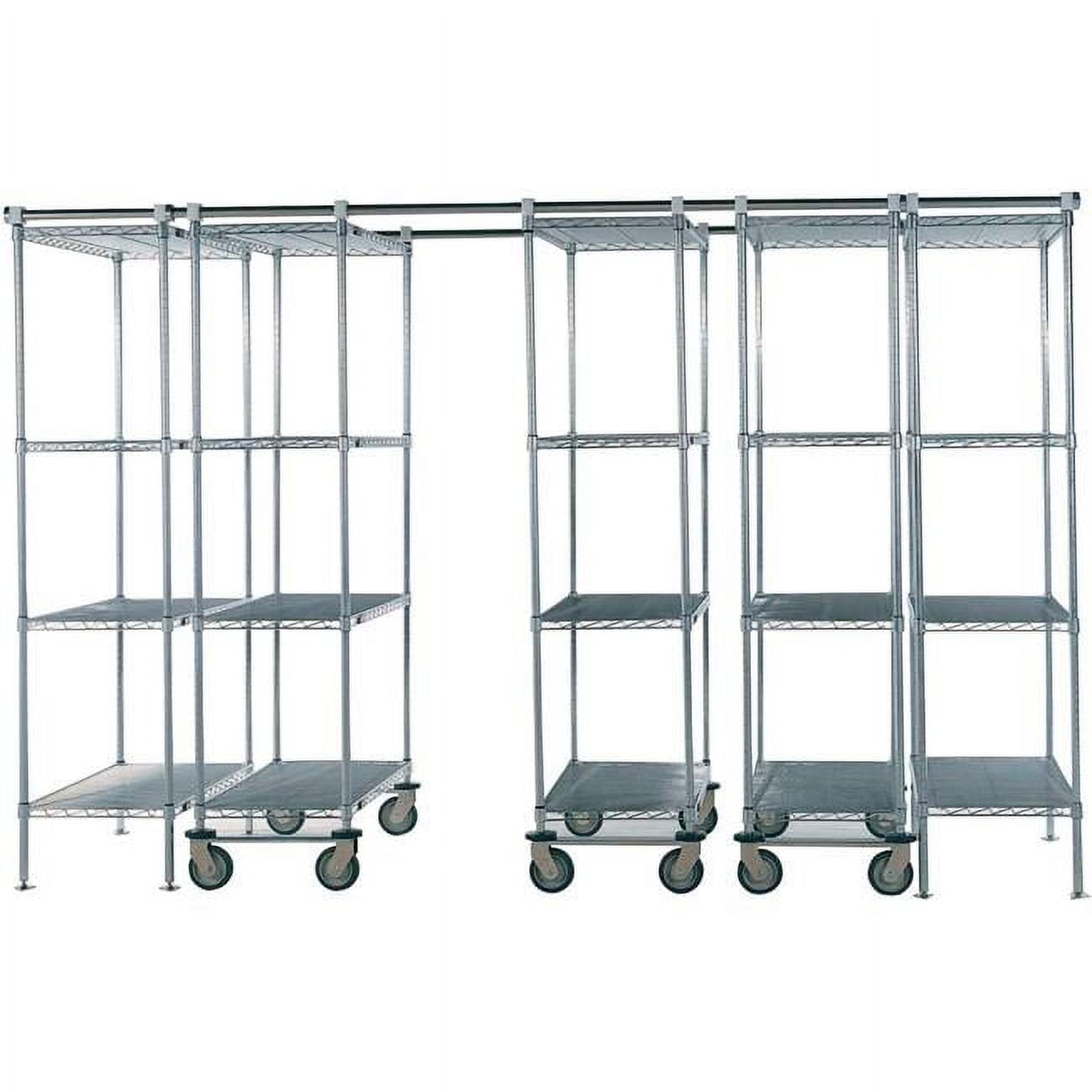 12 ft. Space-Trac 5 Unit Poly-Z-Brite Storage Shelving - 48 x 21 x 86 ...
