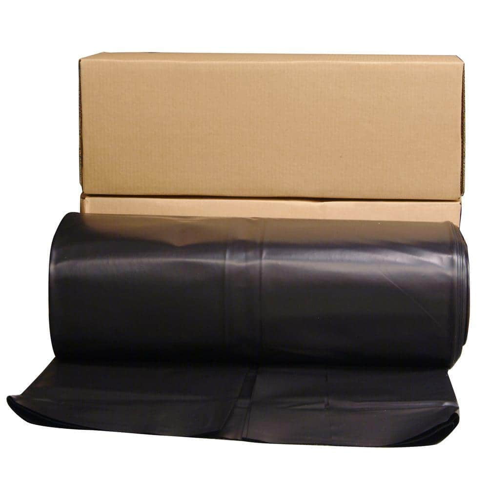 12 ft. x 100 ft. Black 6 mil Plastic Sheeting - Walmart.com