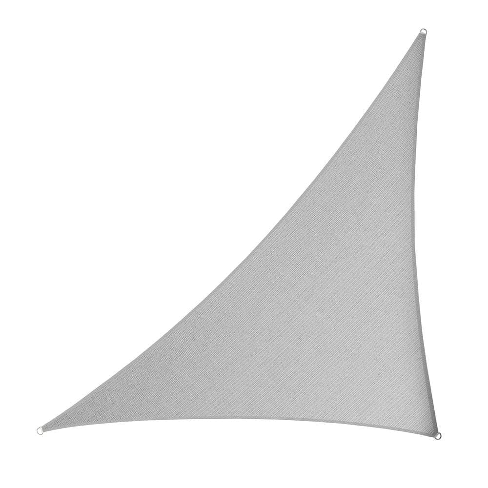 12 ft. x 12 ft. x 17 ft. Grey Right Triangle Sun Shade Sail Canopy ...