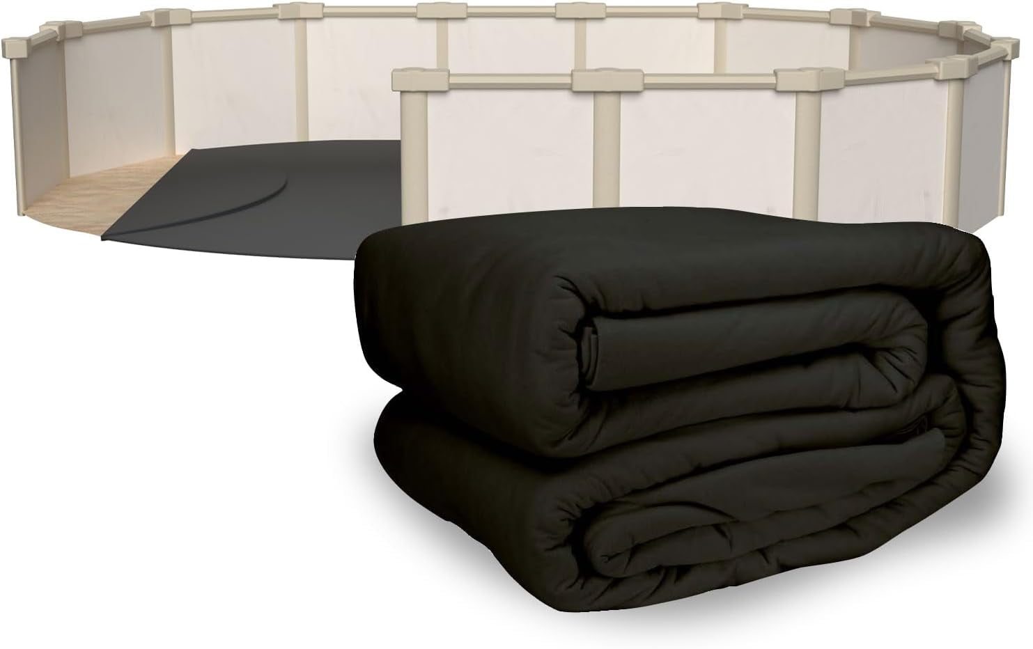 12 ft x 18 ft Oval Pool Liner Pad for Above Ground Pools | Durable ...