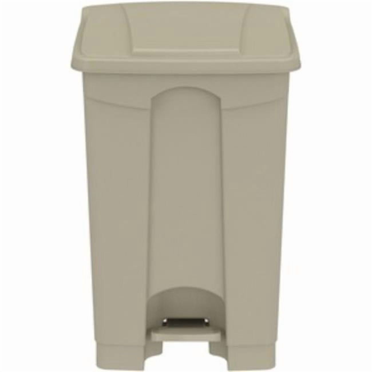12 gal Plastic Step-on Receptable, Tan - Walmart.com