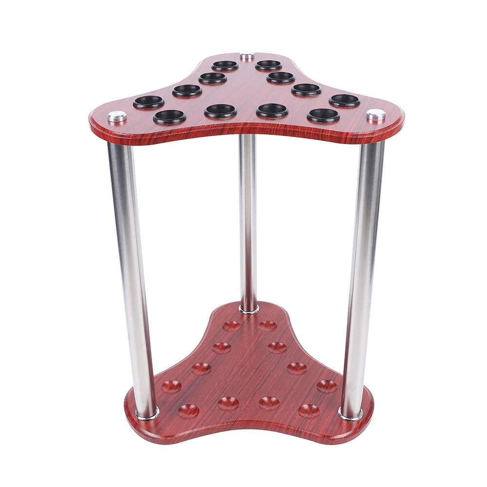 12-hole Triangle Pool Cue Holder Floorstanding Pool Cue Rack Pool Stand ...