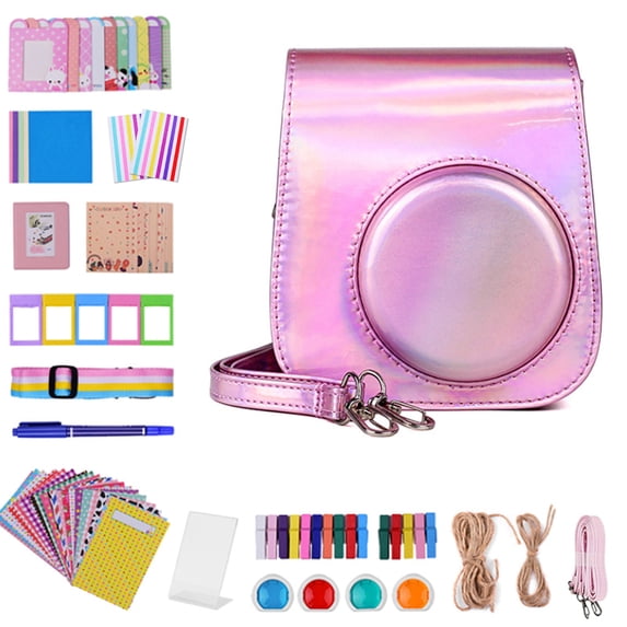 12-in-1 Camera Bundle for Fujifilm Instax Mini 12, PU Leather Bag with ...