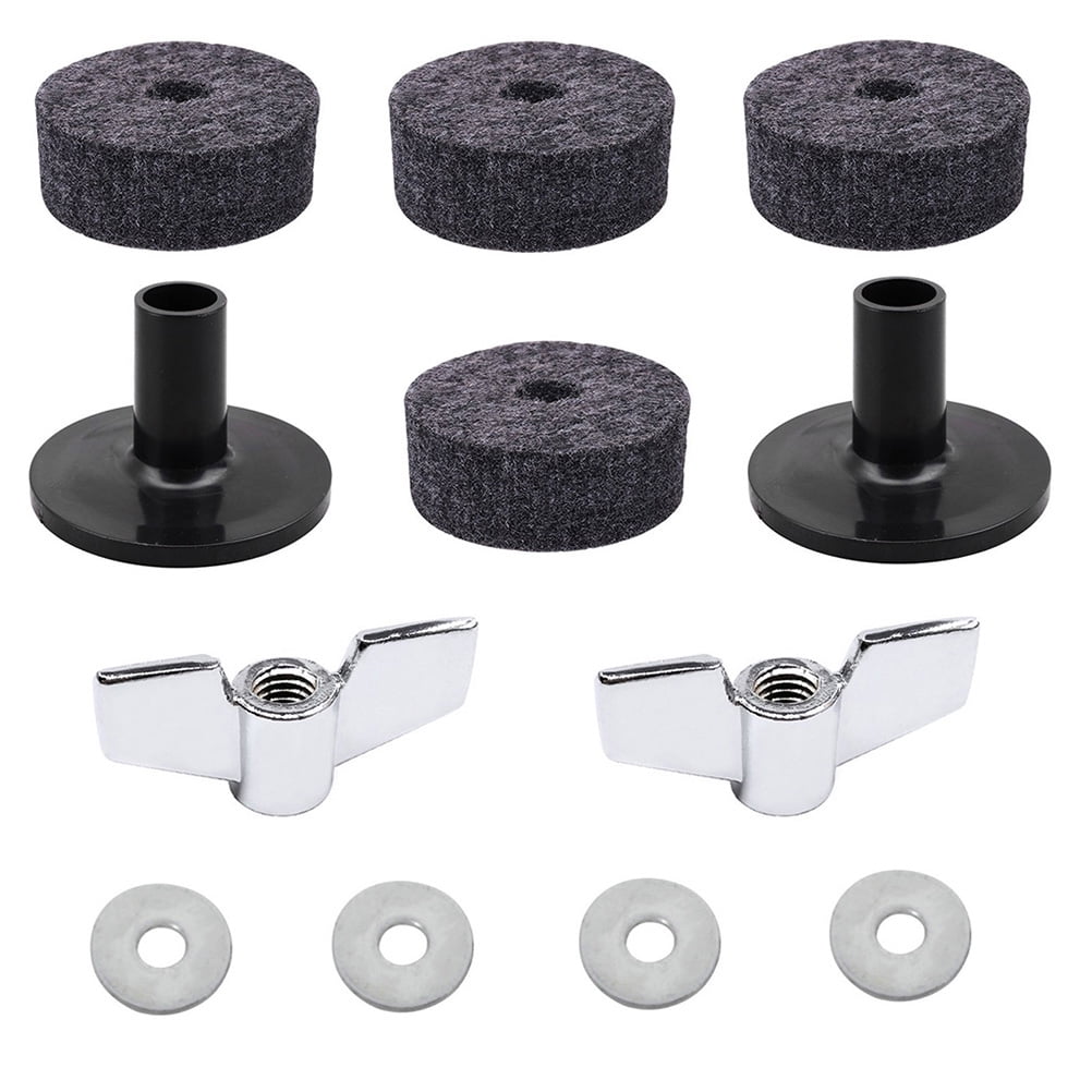 12 in 1 Drum Cymbal Accessory Set Cymbal Felt Washers Cymbal Sleeves ...
