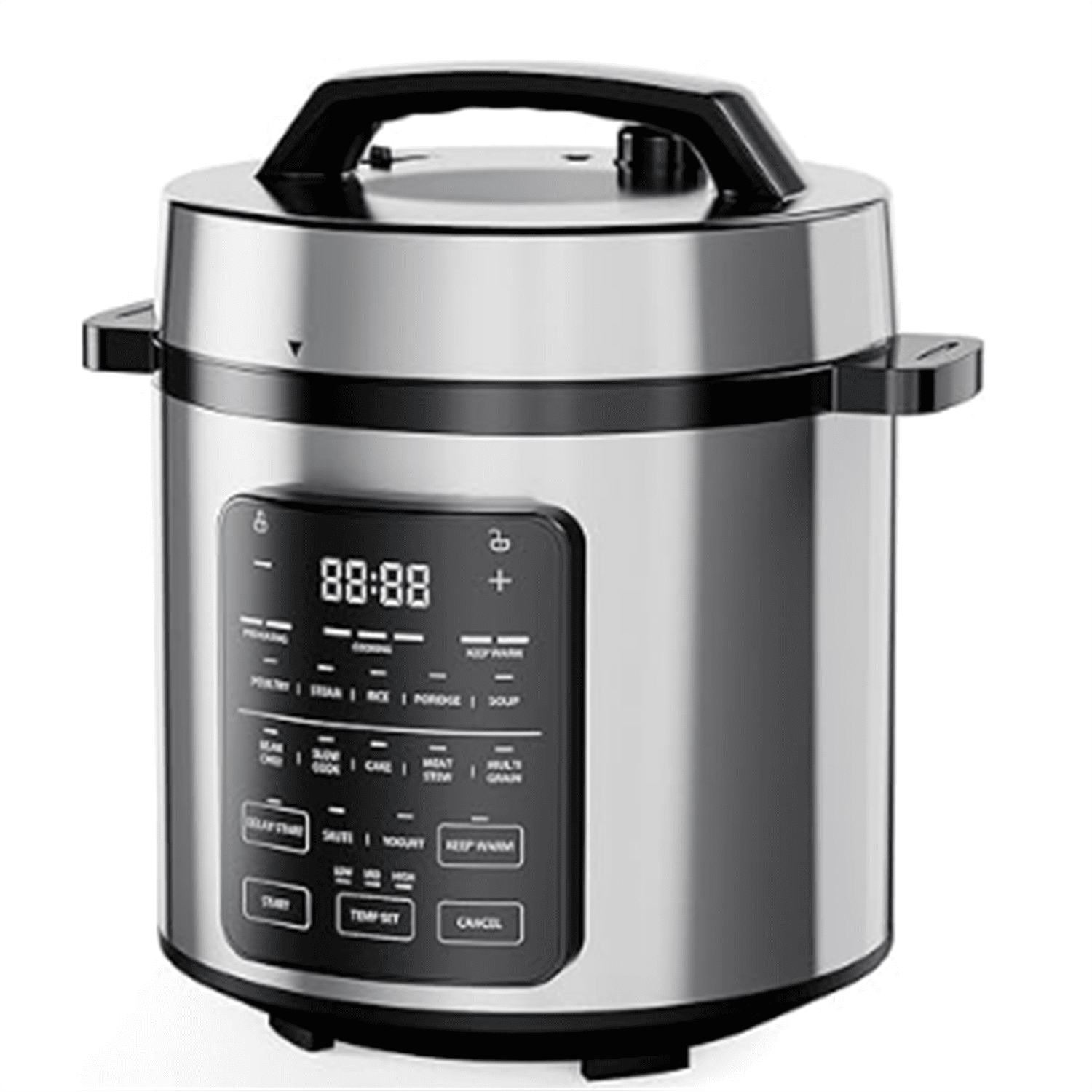 12-in-1 Electric Pressure Cooker 6 QT Stainless Steel Multi Cooker ...