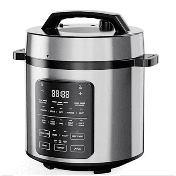 12-in-1 Electric Pressure Cooker 6 QT Stainless Steel Multi Cooker Electric for Pressure, Rice ...