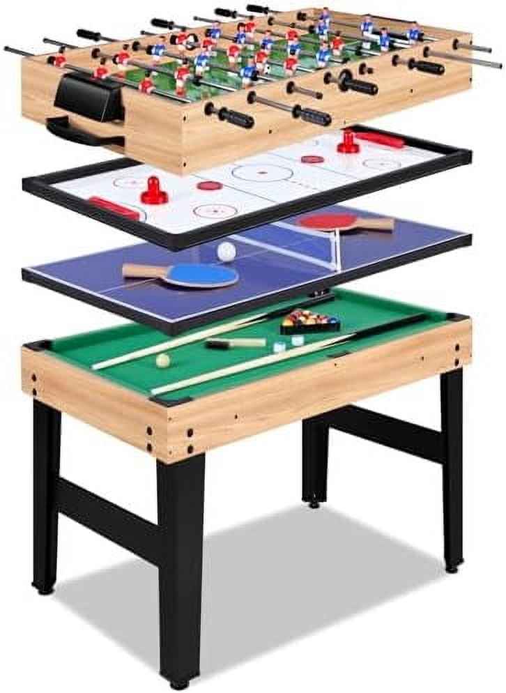 12-in-1 Game Table - 48" Combo Game Table, Ping Pong Table, Foosball ...