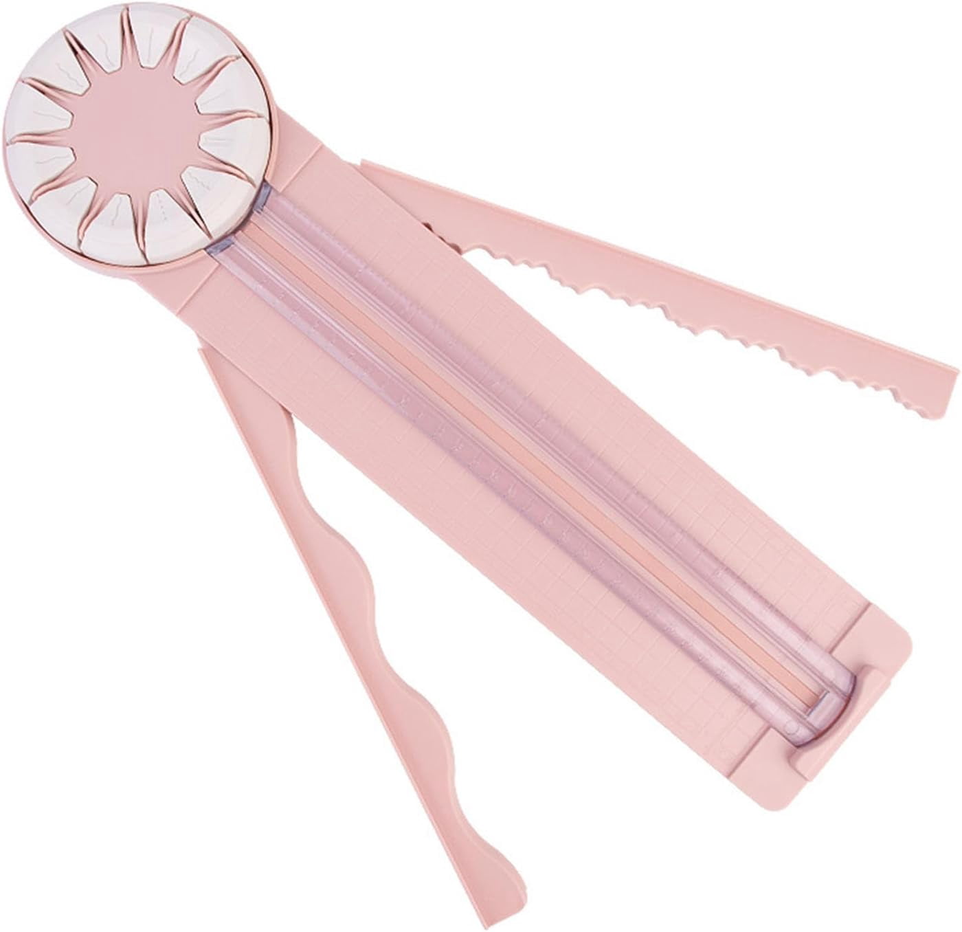 12 in 1 Paper Cutter - Rotating Disc with Straight & Wavy Line Trimmer ...