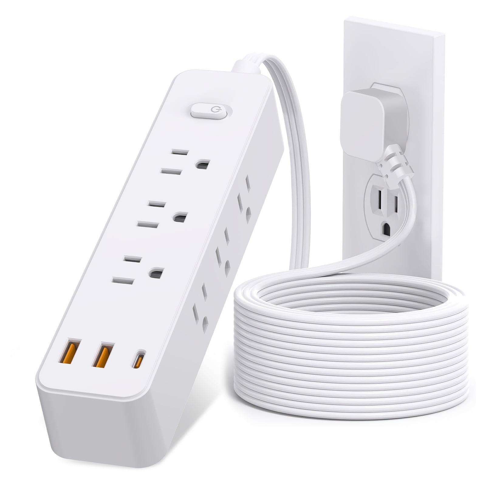[12-in-1 Power Strip] 12-in-1 Power Strip with Surge Protector | 9 AC ...