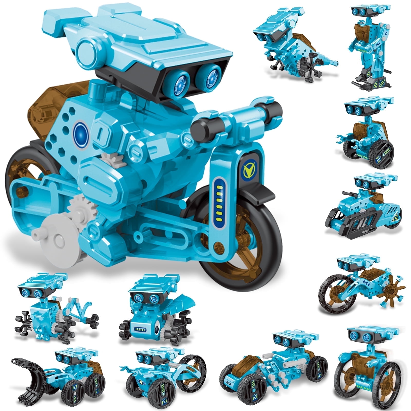 12-in-1 STEM Robot Kit Toys for Kids 8-12, DIY Building Educational ...