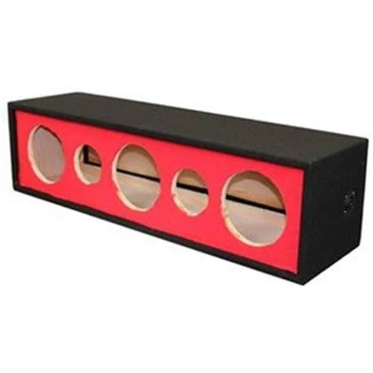 12 in. 3 Horns 2 Tweeters Side Speaker Enclosure, Red - Walmart.com