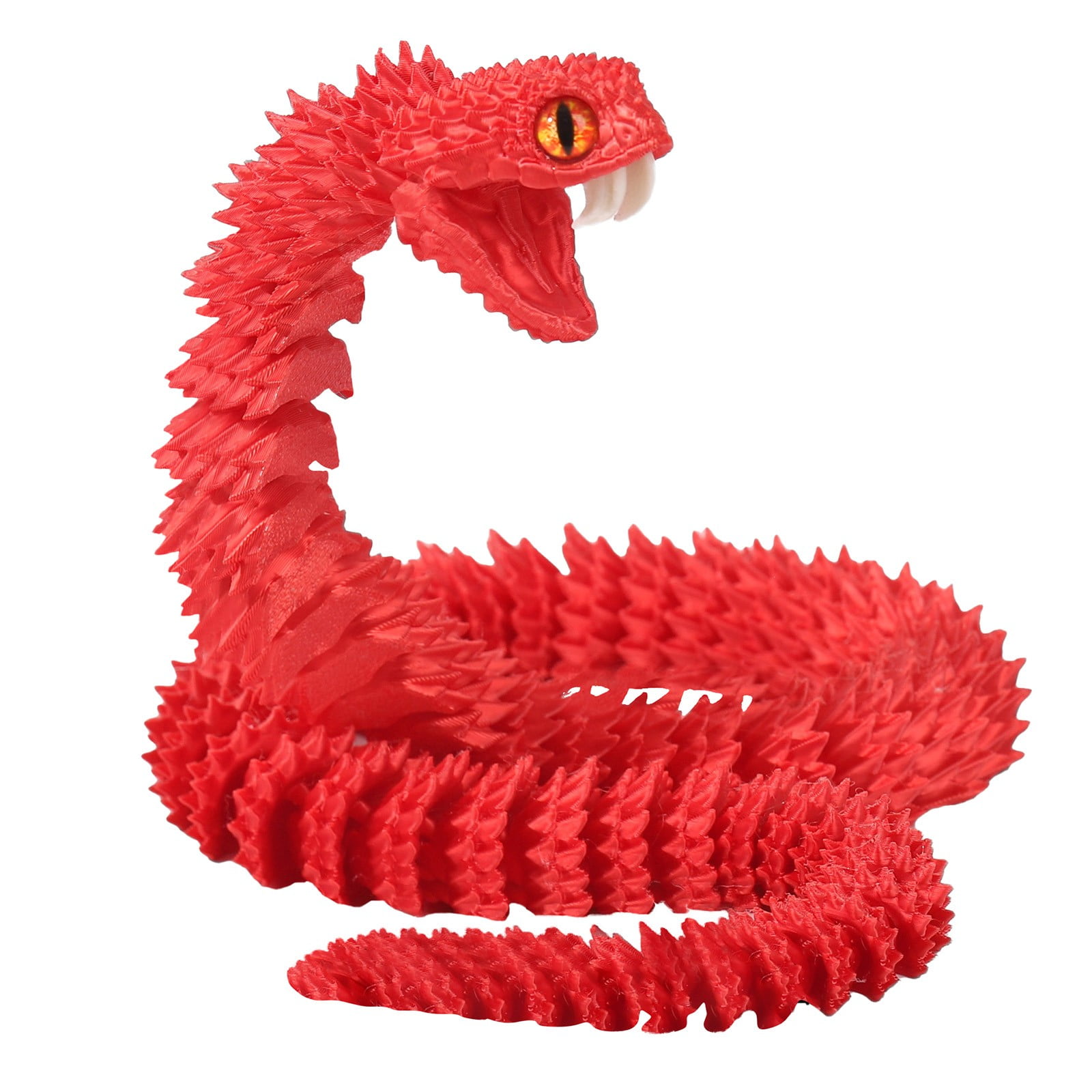 12 in 3D Printed Snake Toys, Flexible 3D Printed Animal, Fidget ADHD ...