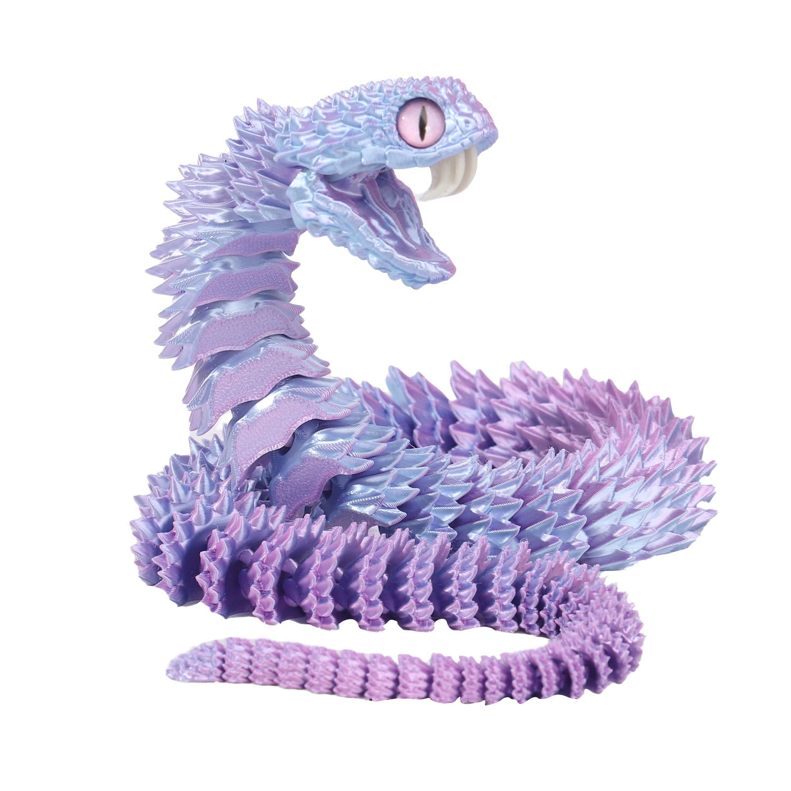 12 in 3D Printed Snake Toys, Flexible 3D Printed Animal, Fidget ADHD ...