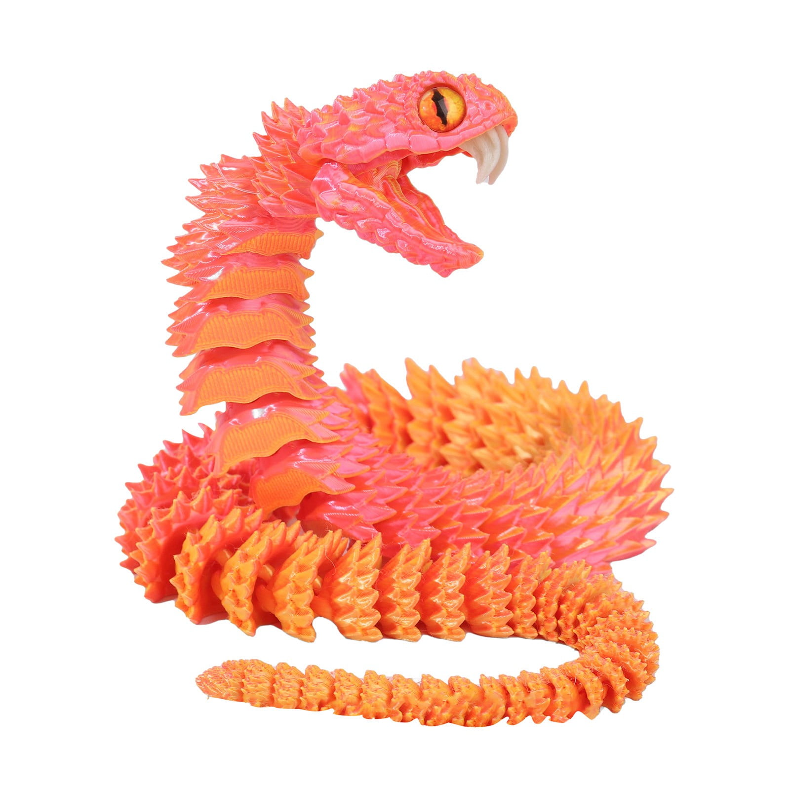 12 in 3D Printed Snake Toys, Flexible 3D Printed Animal, Fidget ADHD ...