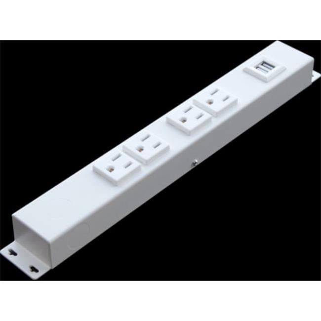 12 in. 4-Outlet Hardwired Power Strip with USB - Walmart.com