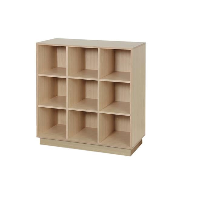 12 in. 9 Wood Cubbie Single Sided Display, Maple - Walmart.com