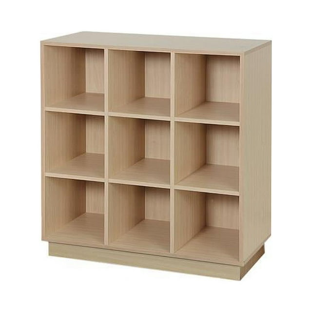 12 in. 9 Wood Cubbie Single Sided Display, Maple - Walmart.com