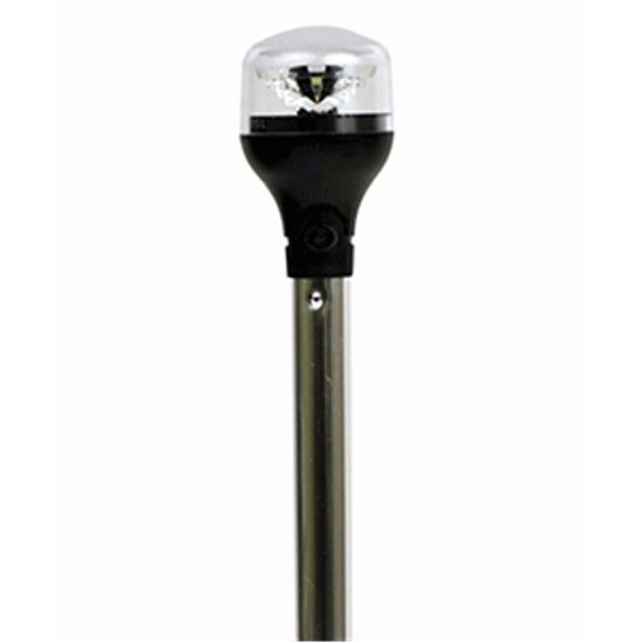 12 in. Aluminum Pole LightArmor Plug-In All-Around Light - Black ...