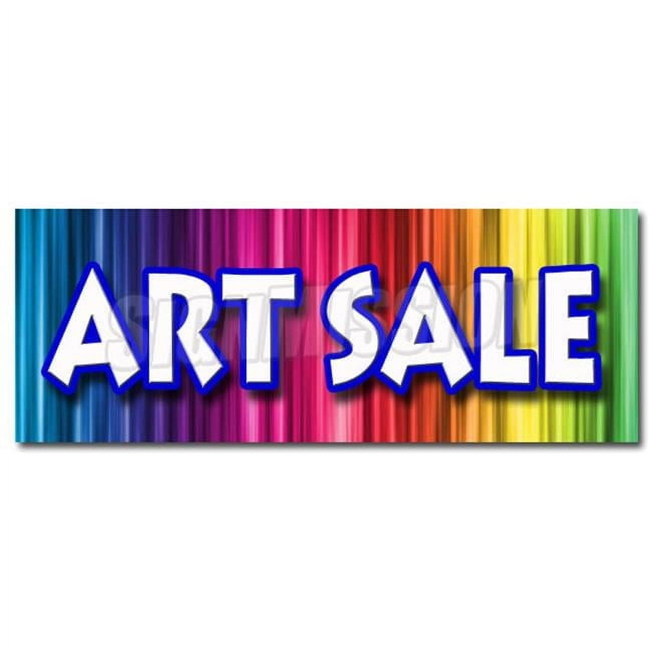 12 in. Art Sale Decal Sticker - Artist Paint Brush Supplies Supply ...