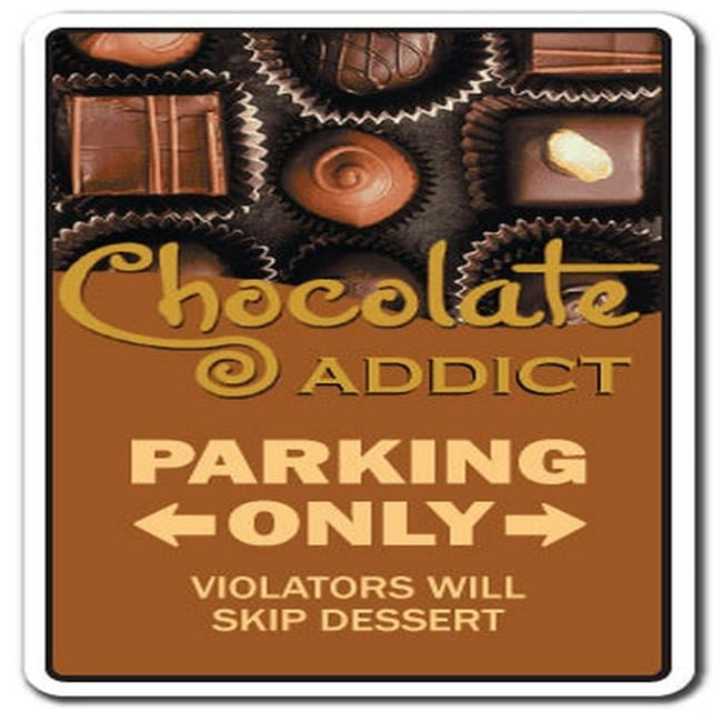 12 in. Chocolate Addict Sign - Chocoholic Candy Lover Bars Maker Store ...