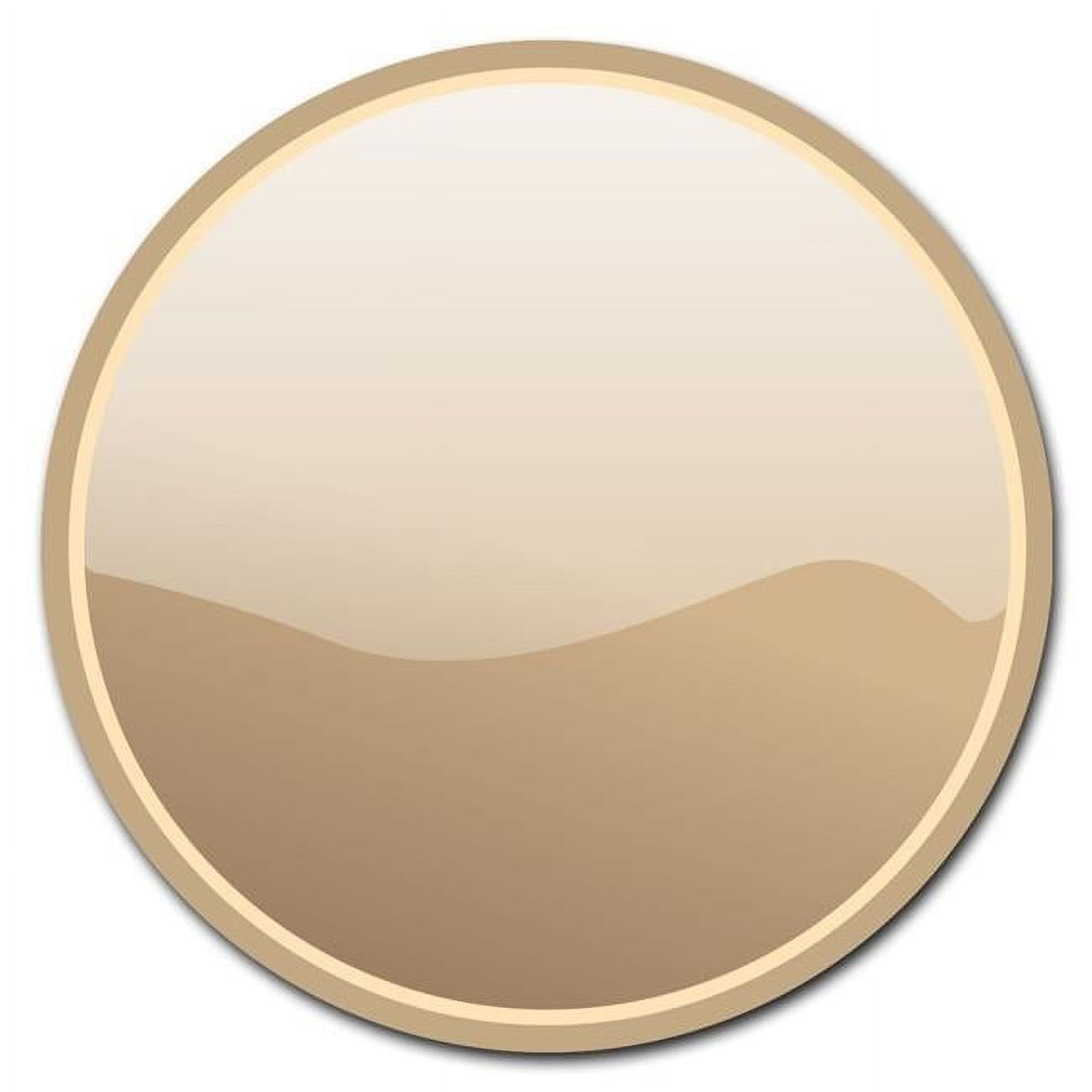 12 in. Circular Rigid Plastic Sign - Tan - Walmart.com