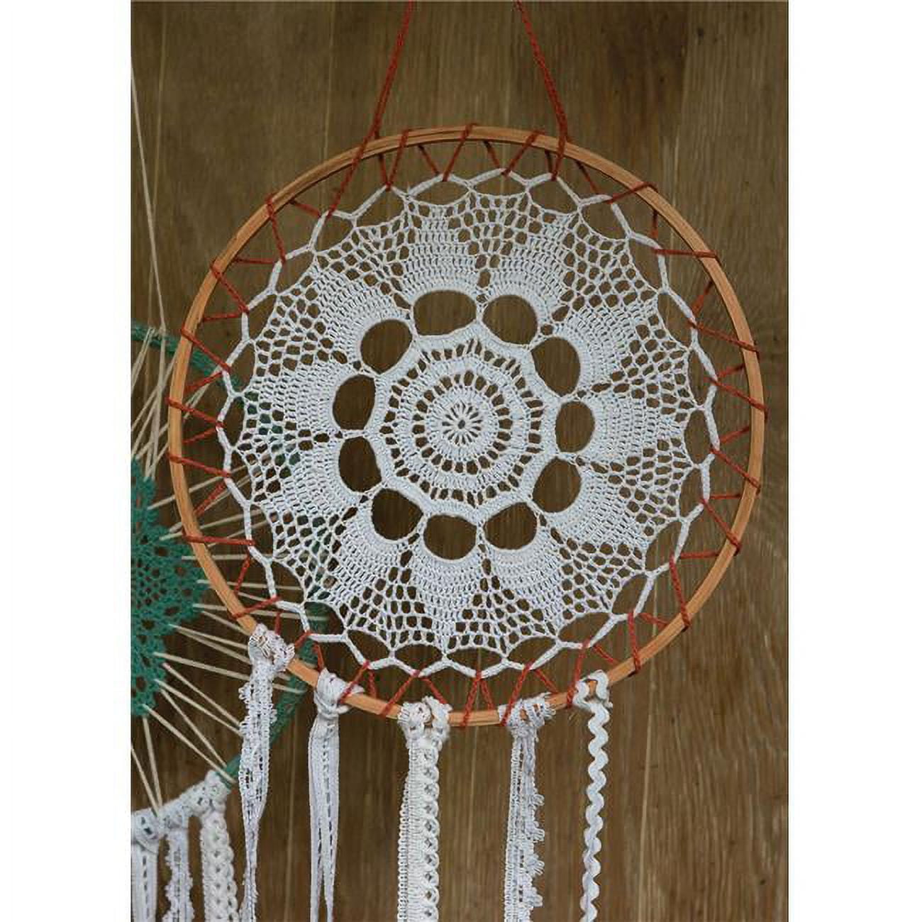 12 in. Crochet Envy Godiva Round Dream Catcher, White - Walmart.com