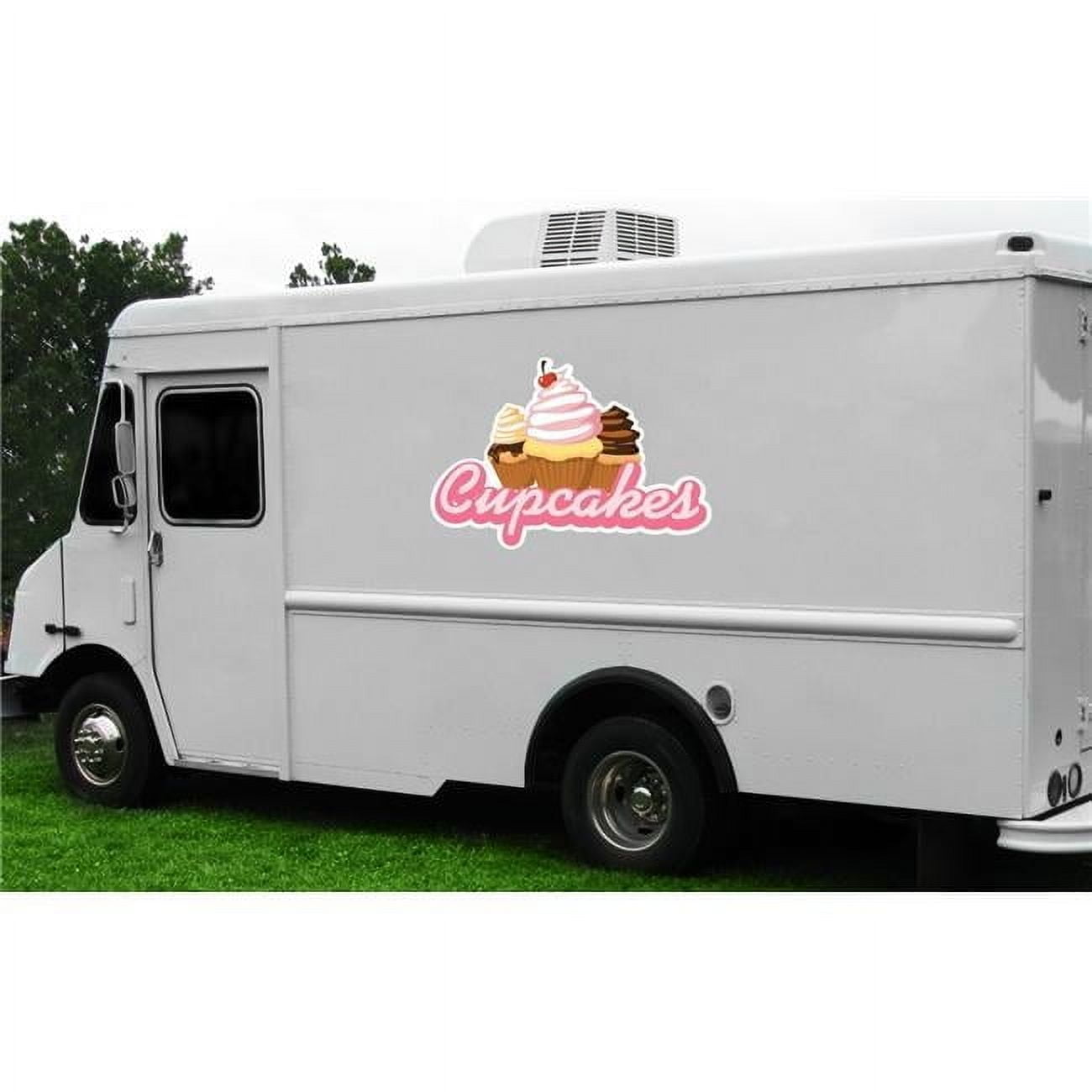 12 in. Cupcakes Concession Decal Sign - Cart Trailer Stand Sticker ...