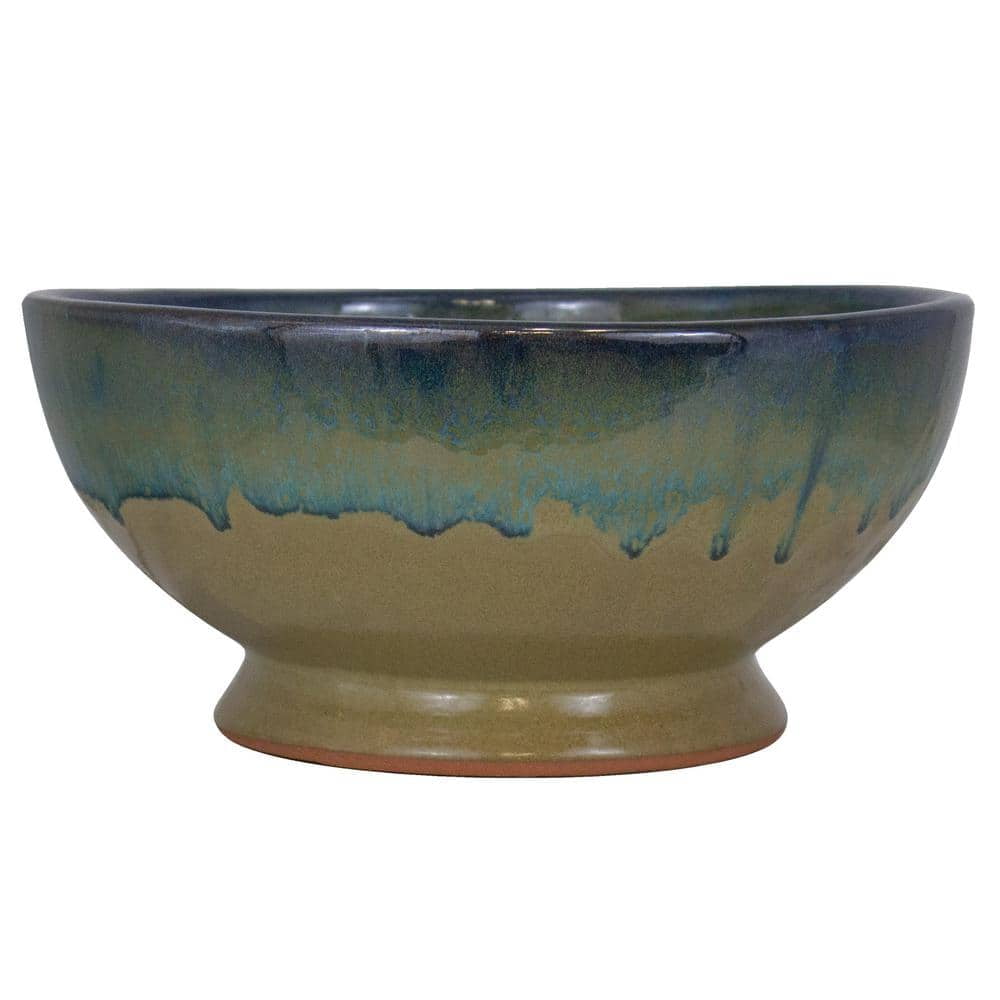 12 in. Dia Caspian Multi-Color Ceramic Bowl Planter - Walmart.com