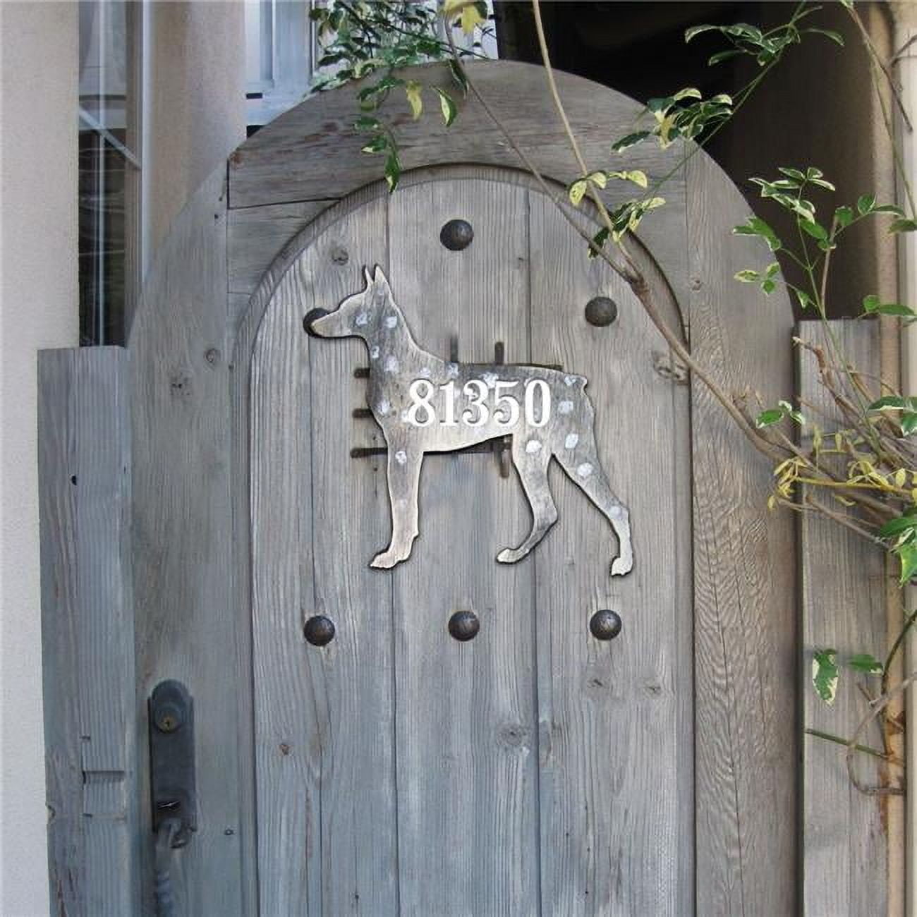 12 in. Dog Wooden Custom House Number Sign Decor - Walmart.com
