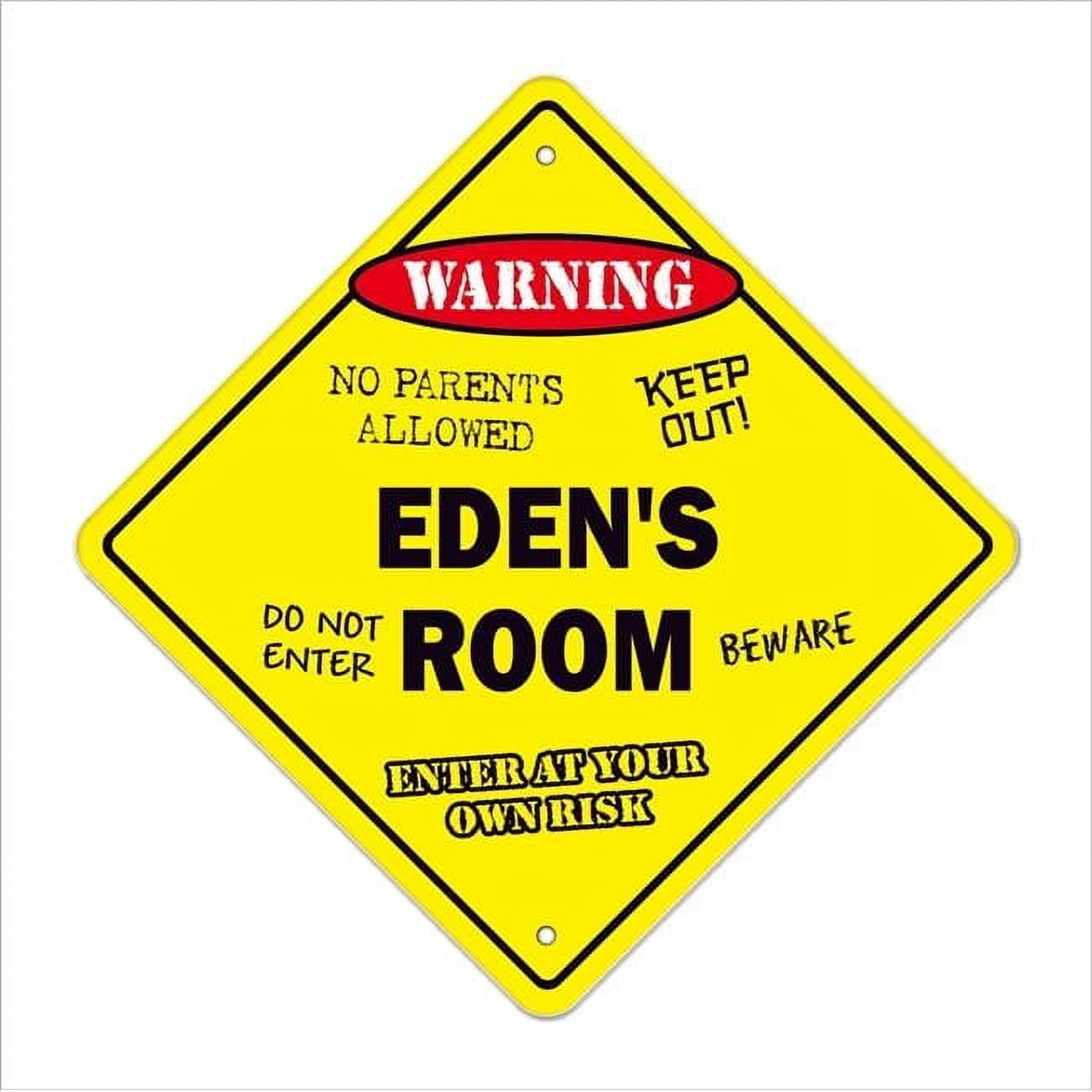 12 in. Edens Crossing Zone Xing Room Sign - Walmart.com