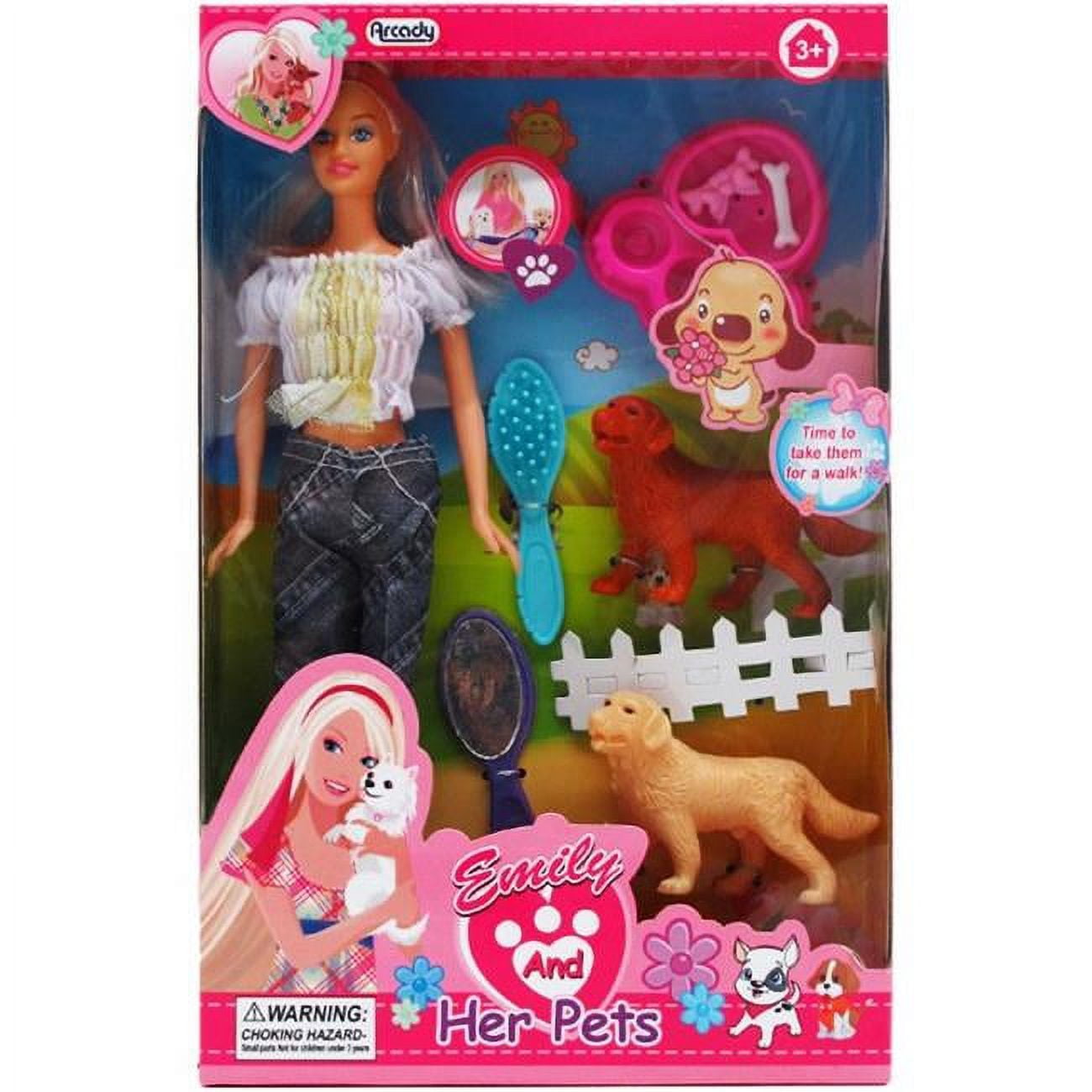 12 in. Emily Fashion Doll with Pets & Accessories - Case of 12 ...