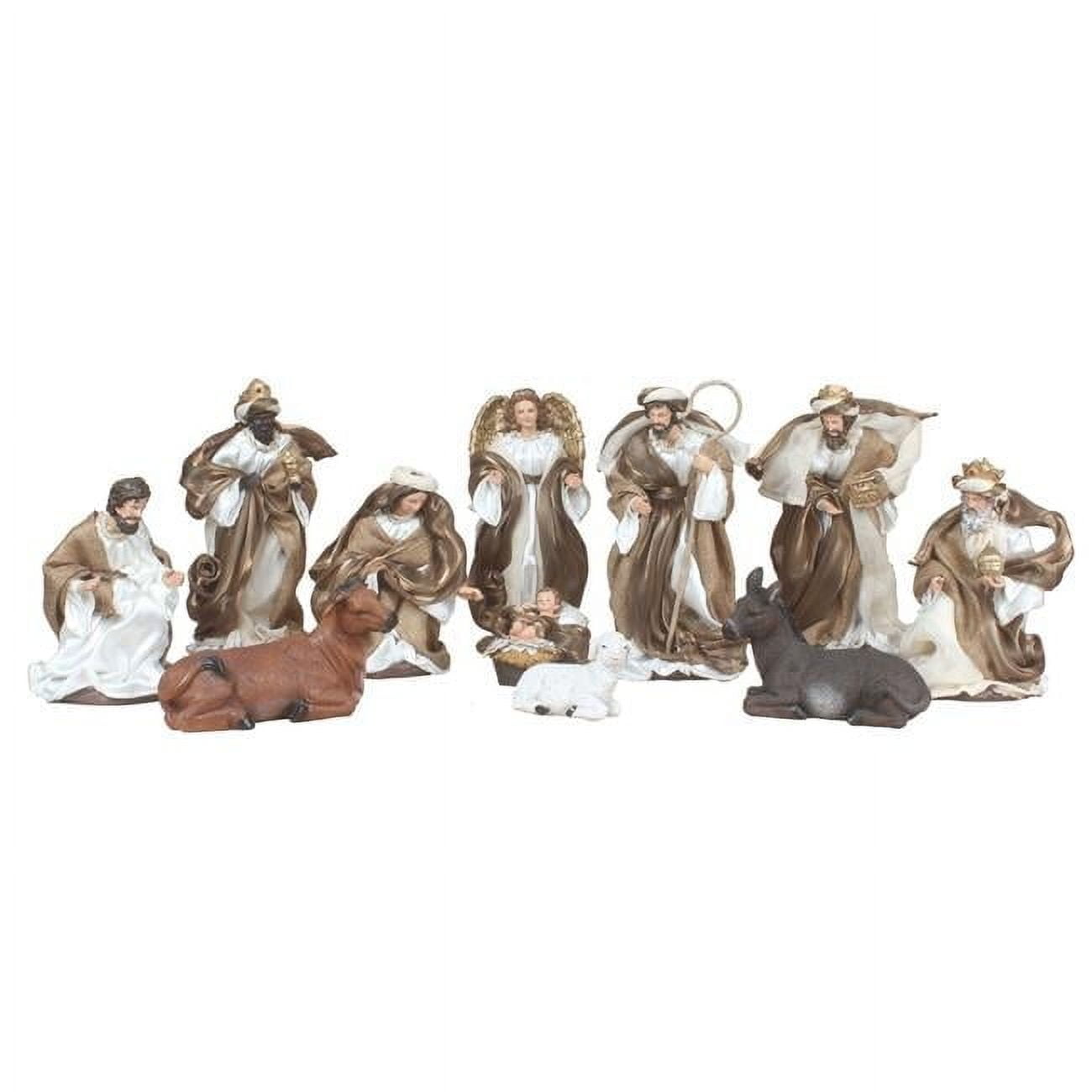 12 in. Fabric Nativity Set, Gold - 11 Piece - Walmart.com