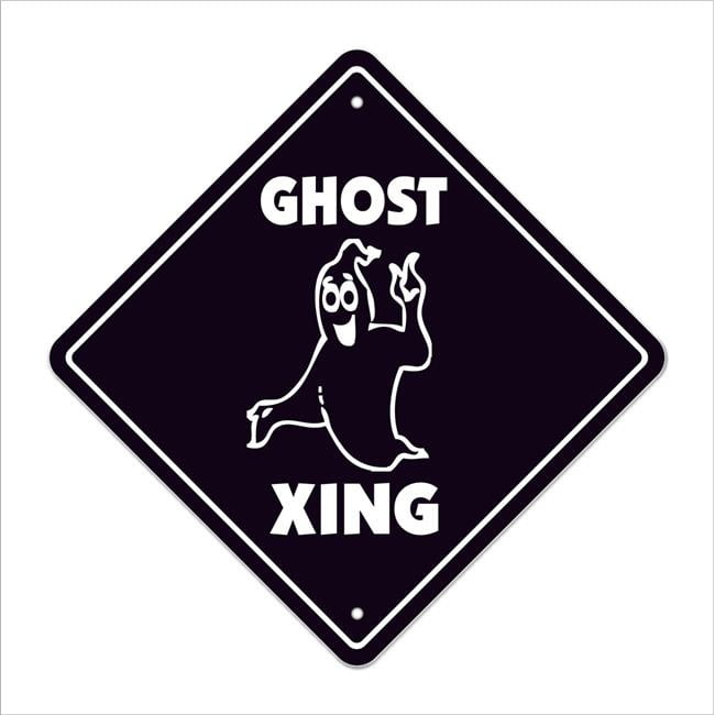 12 in. Ghost Zone Xing Crossing Sign - Walmart.com