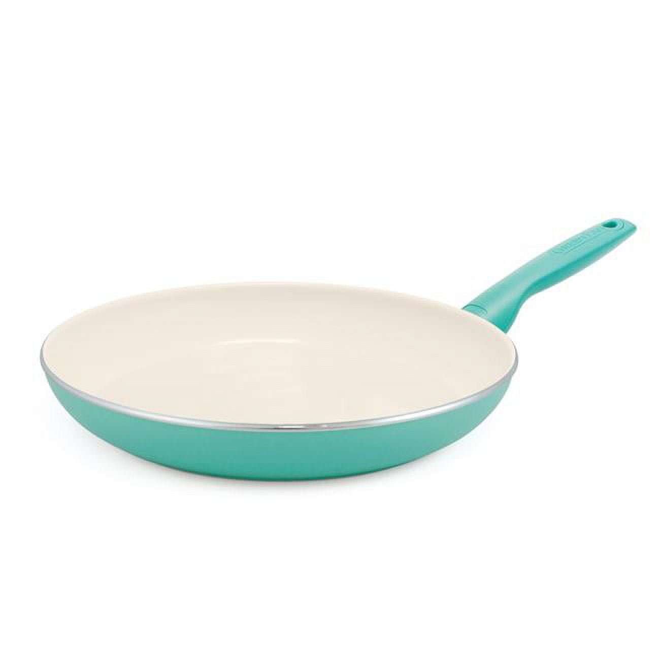 12 in. GreenPan Rio Ceramic Coated Aluminum Fry Pan, Turquoise ...