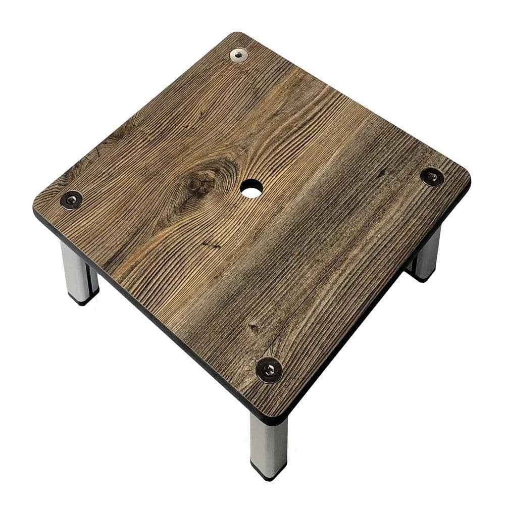 12 in. Heavy-Duty Square Plant Stand in Amaretto - Walmart.com