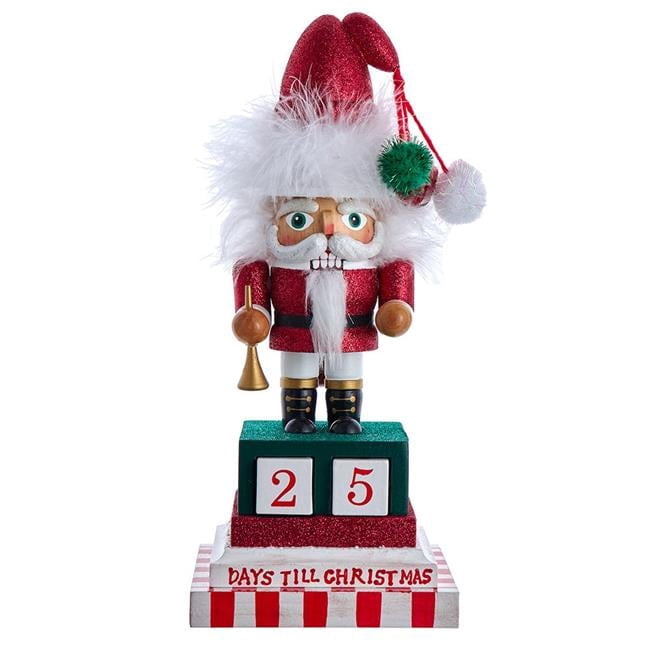 12 in. Hollywood Countdown to Christmas Santa Nutcracker - Walmart.com