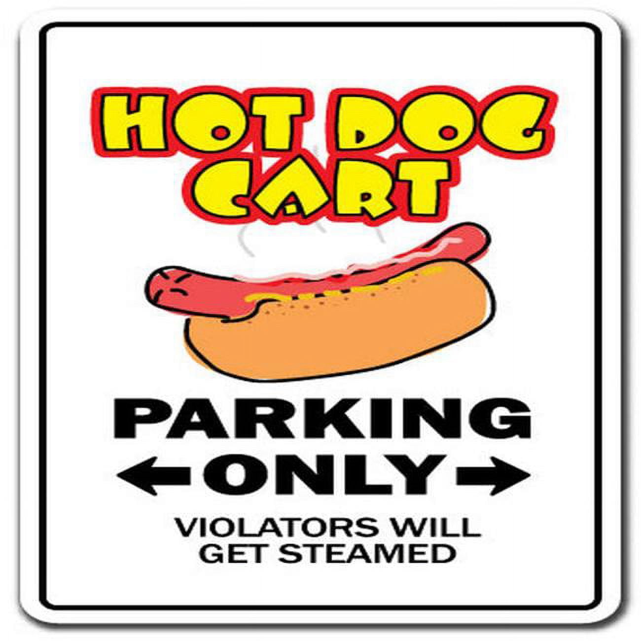 12 in. Hot Dog Cart Sign - Street Food Eat Weiner Franks Foodie Food ...